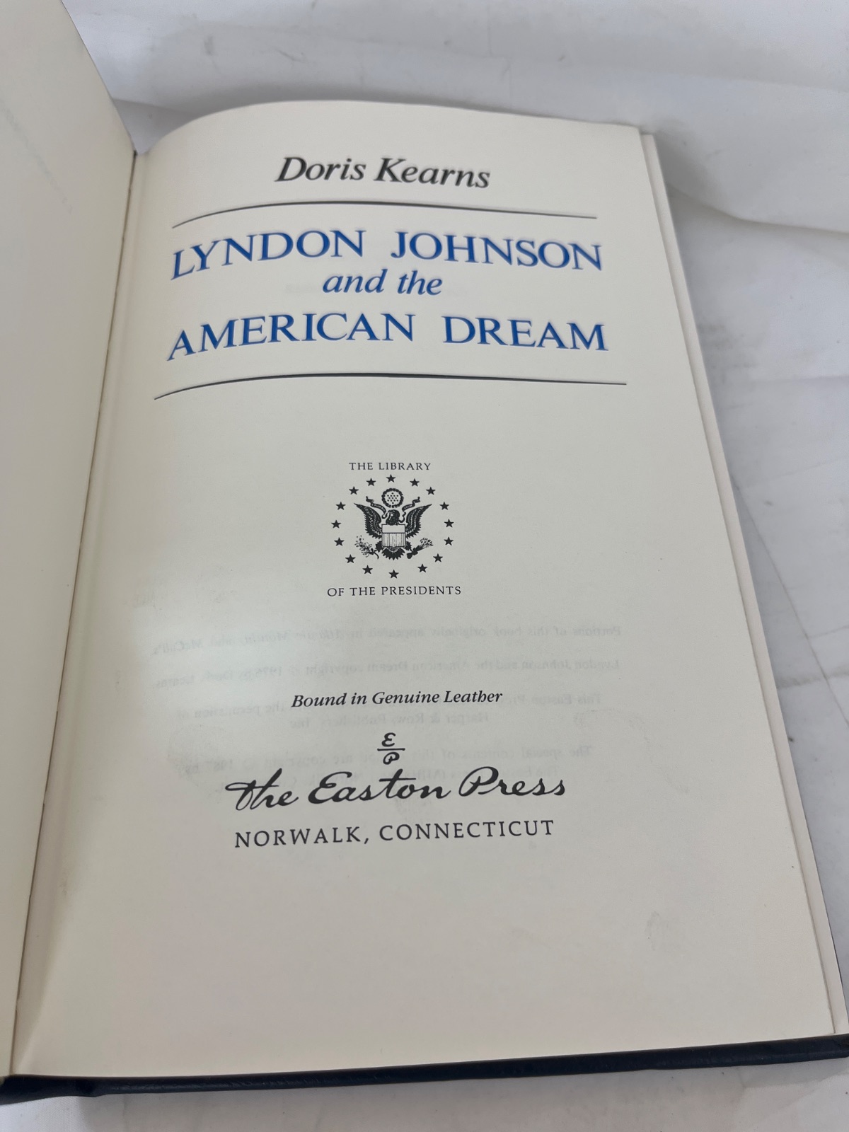 Lyndon Johnson and the American Dream - Doris Kearns - Easton Press ...