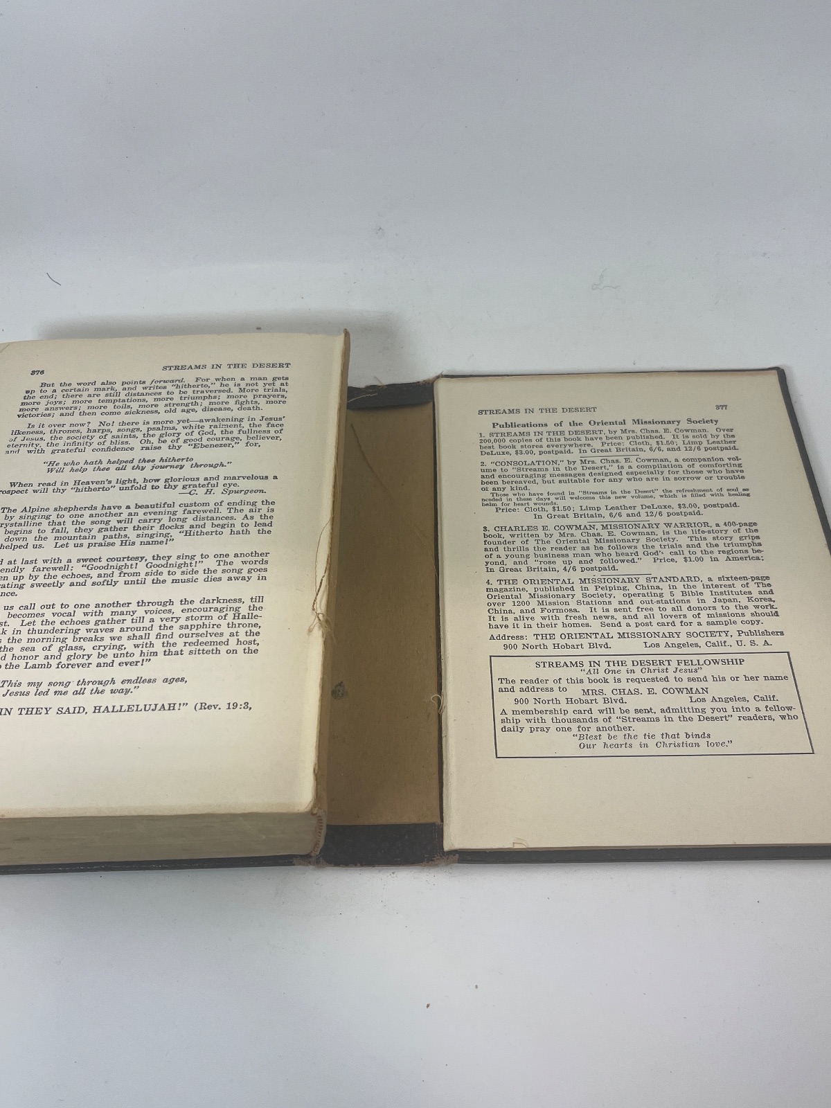 Streams in the Desert [Hardcover] Mrs. Chas. E. Cowman - Vintage Book ...