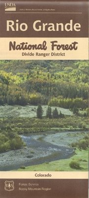 Divide Ranger District Map, Rio Grande National Forest, Colorado ...