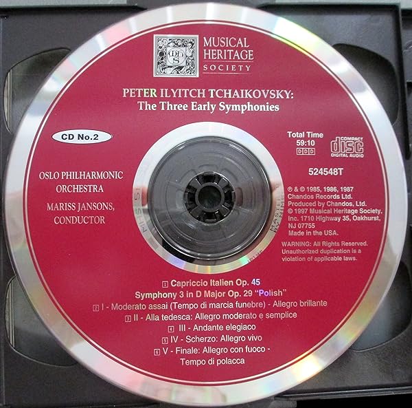 Tchaikovsky: The Three Early Symphonies [Audio CD] Tchaikovsky; Mariss Jansons and Oslo ...