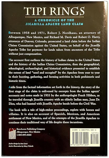 Tipi Rings: A Chronicle of the Jicarilla Apache Land Nordhaus, Robert J ...